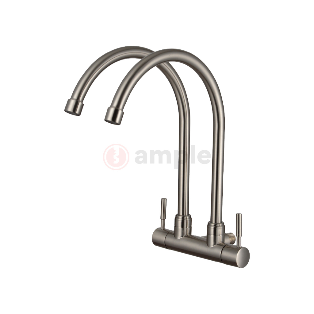 Premio TK-4616Q Double Sink Wall Tap - Ample Architectural Hardware ...